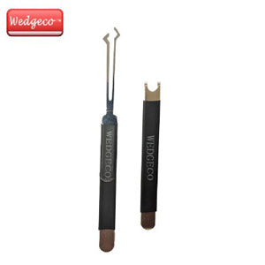 #300 Wedgeco 4 Blade Pick Set with Black Handle and 2 Prong Tension To ...