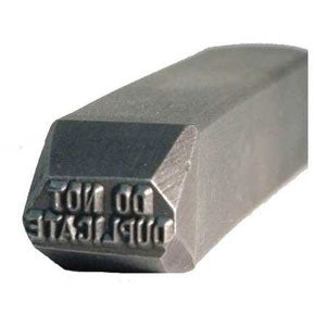 "DO NOT DUPLICATE" Key Stamp 1/16" Characters 26990 – Foley-Belsaw ...