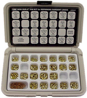 Mini DUR-X Pin Kit for Sargent LMDSGT – Foley-Belsaw Locksmithing