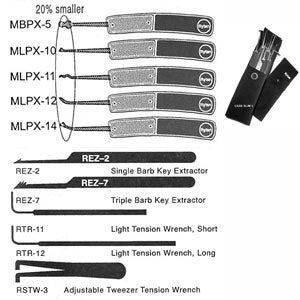 Rytan 10 Piece Mini Blue Lock Pick Kit MRPK-10, TYPE 3 – Foley-Belsaw ...